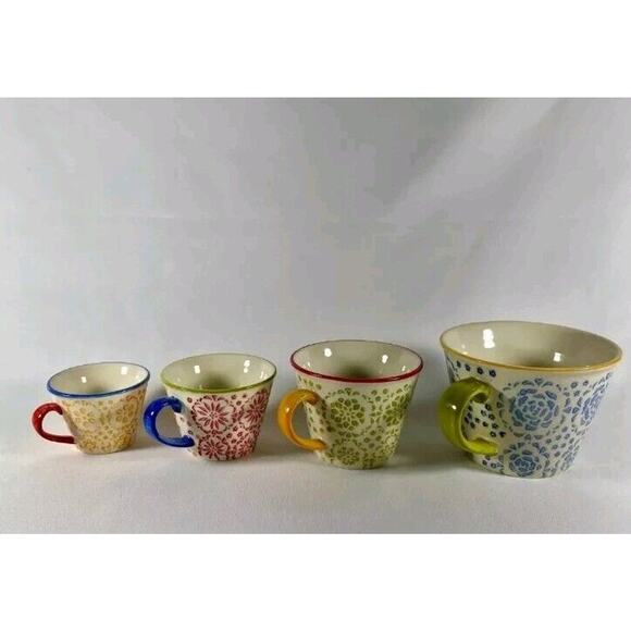 Pier 1 | Kitchen | Pier One Retired Stoneware Measuring Cups In Great ...